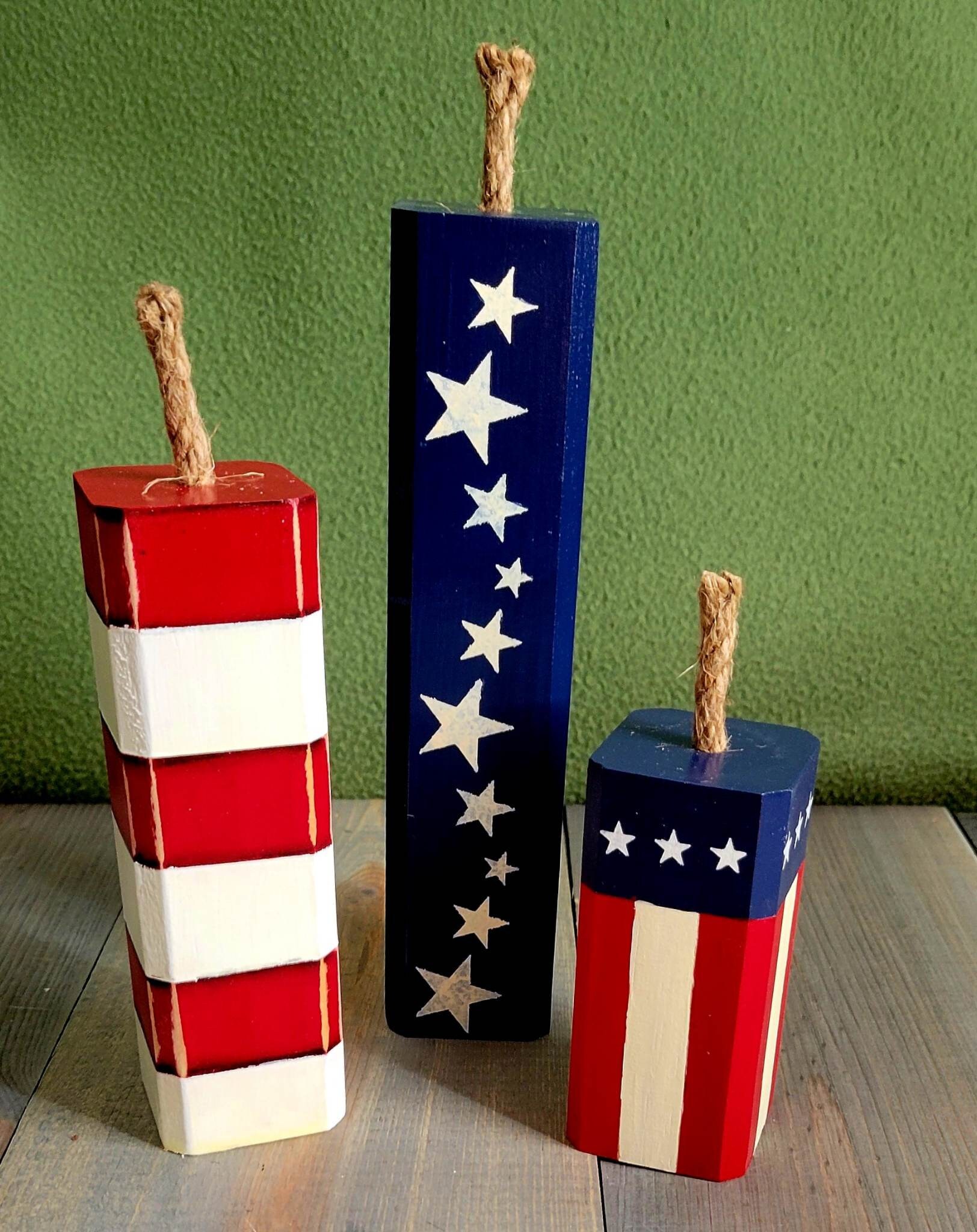 Fire Cracker 3 Pc Chunky Set Round or Square - Etsy