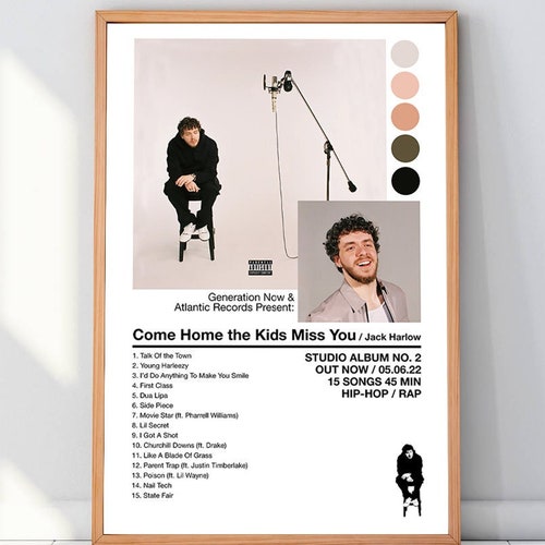 Come Home the Kids Miss You Jack Harlow Album Cover Art - Etsy