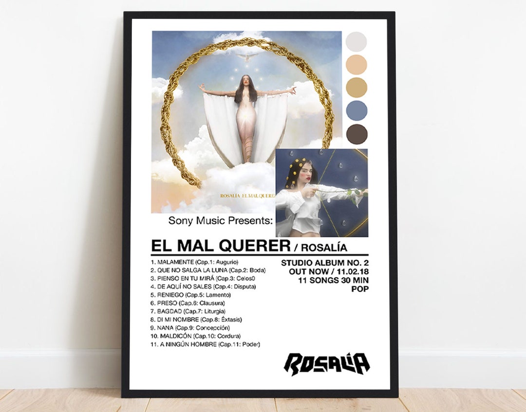 Rosalía EL MAL QUERER poster / Rosalía el mal querer póster - Etsy España