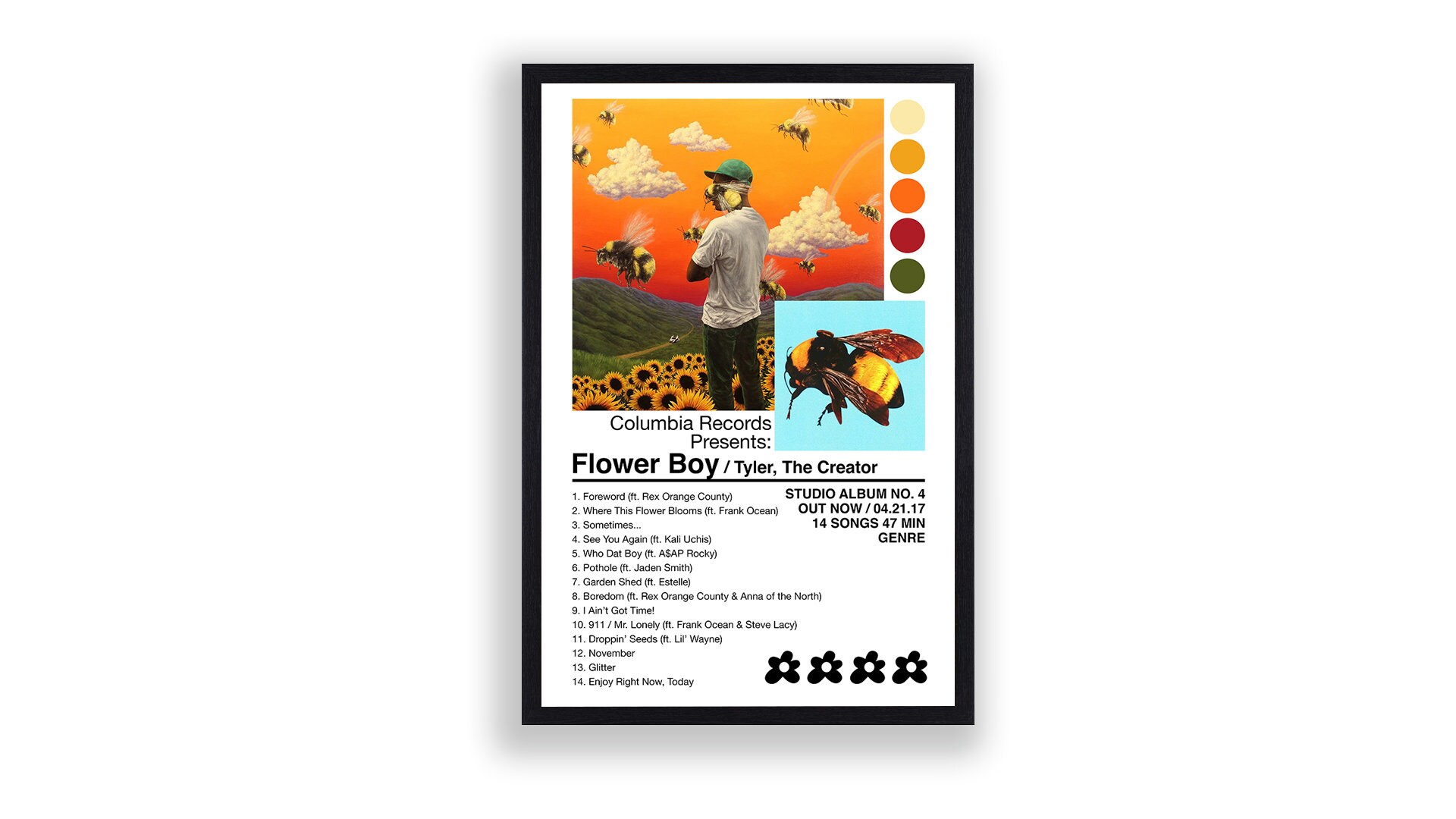 Flower Boy poster Tyler the Creator flower boy print Igor - Etsy 日本