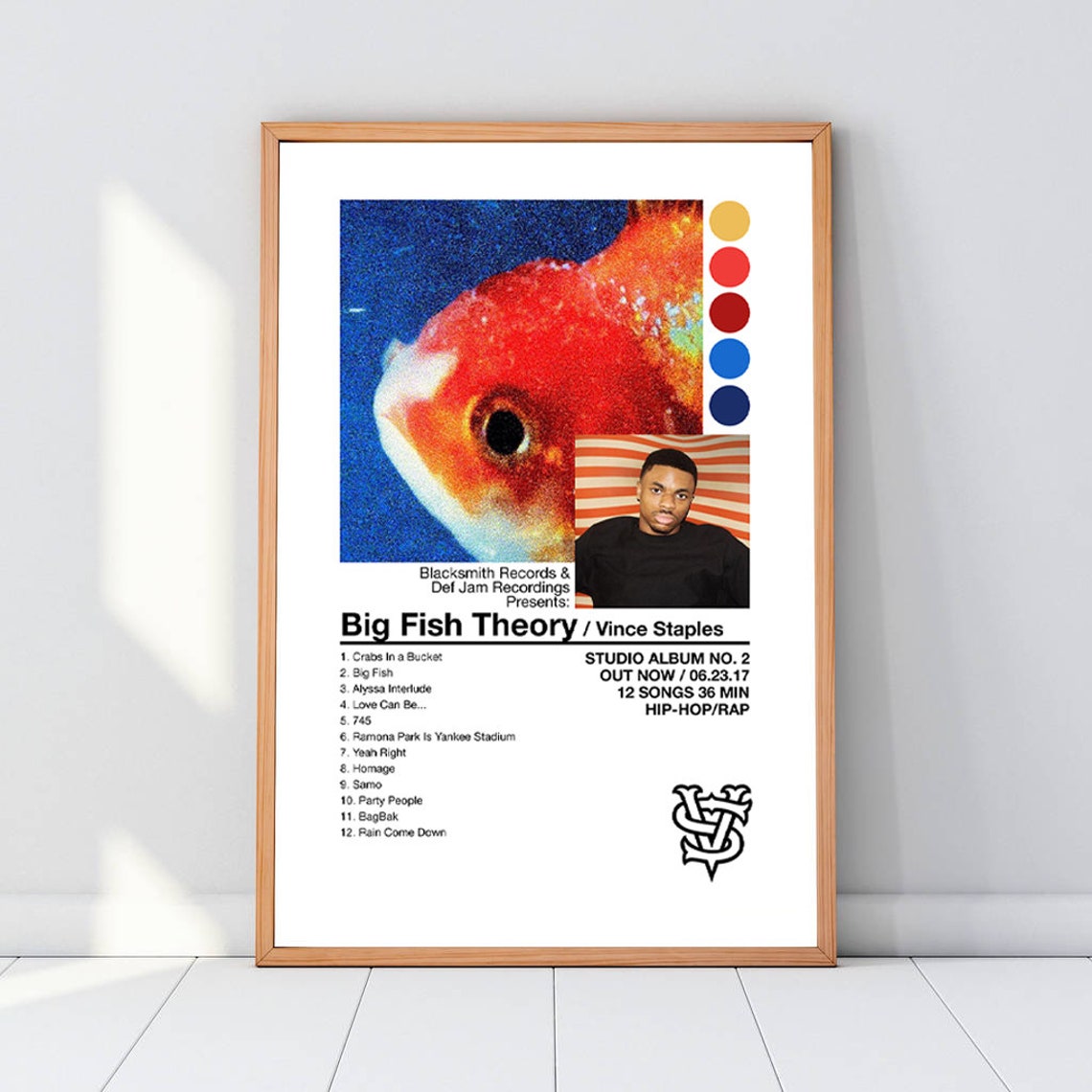 Vince Staples Big Fish Theory Poster Vince Staples Print - Etsy