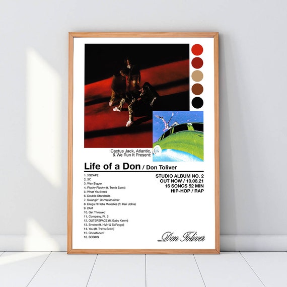 Don Toliver Life Of A Don Poster Don Toliver Life Of A Don Etsy Uk