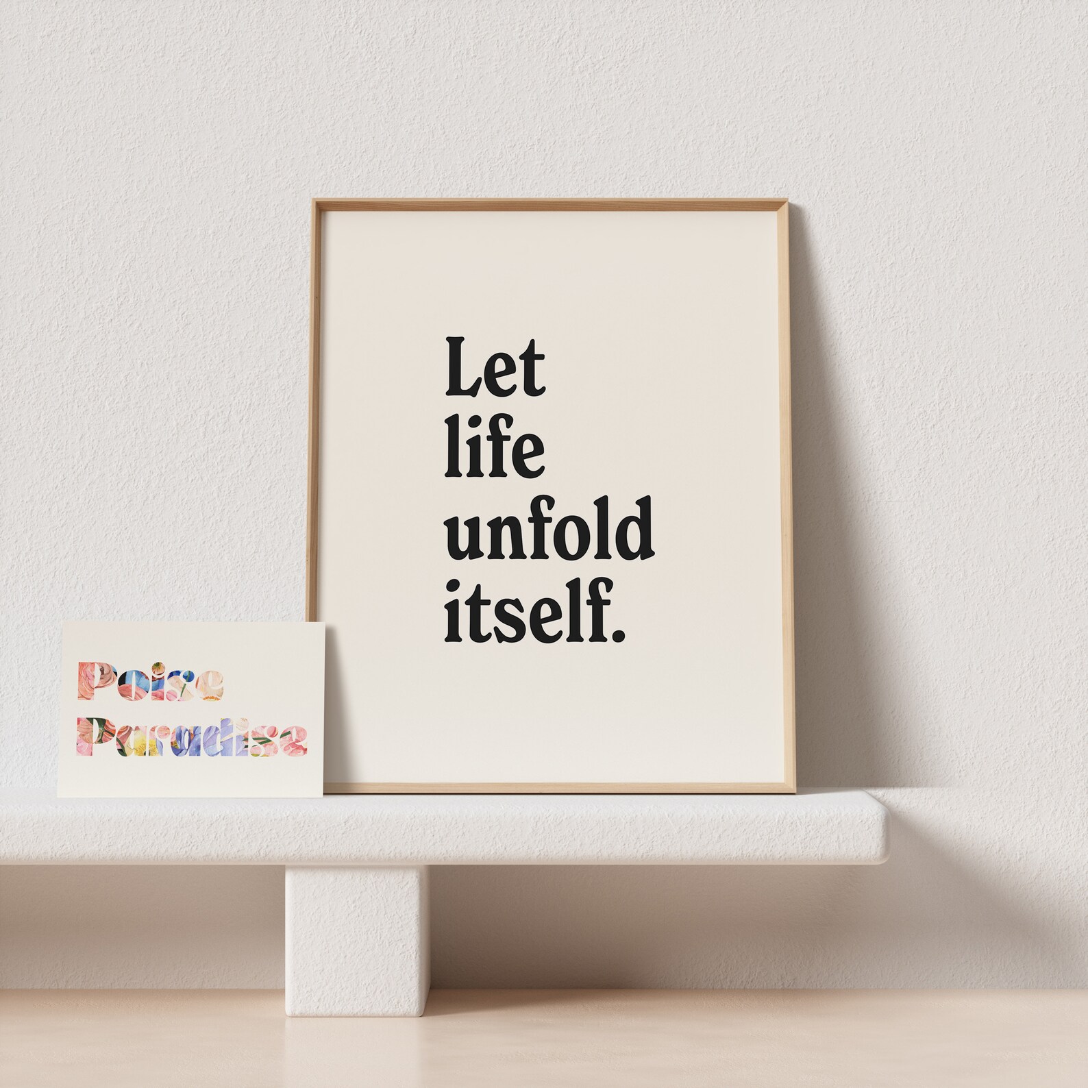 Retro Art Print let Life Unfold Itself. Stunning - Etsy