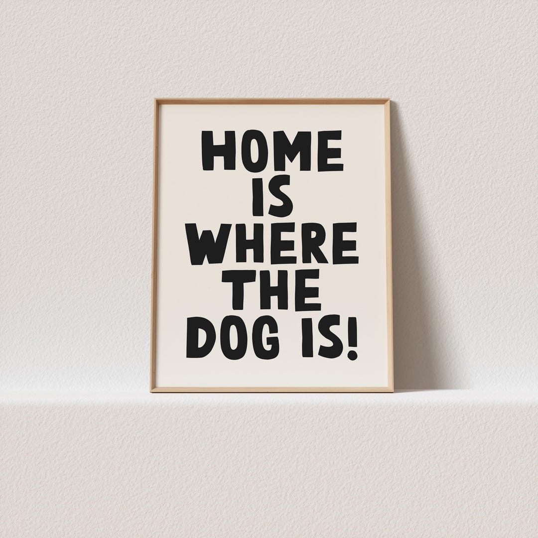 Funny Dog Poster Print | Dog Mom Wall Art Trendy | Quote Printable Dog ...