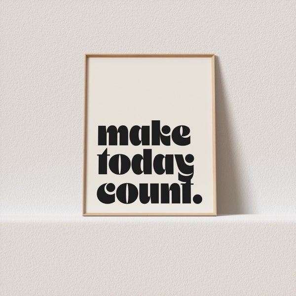 Make Today Count - Etsy