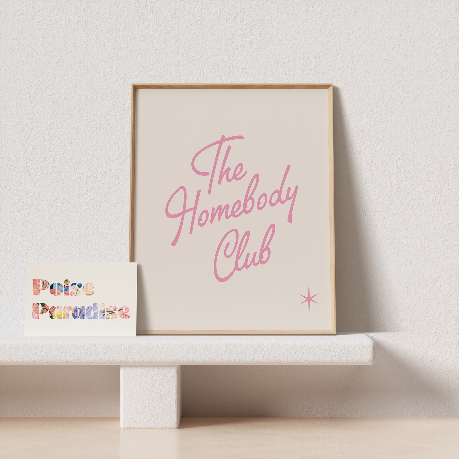 Girly Pink Wall Art for Coquette Room Decor - the Homebody Club Poster ...