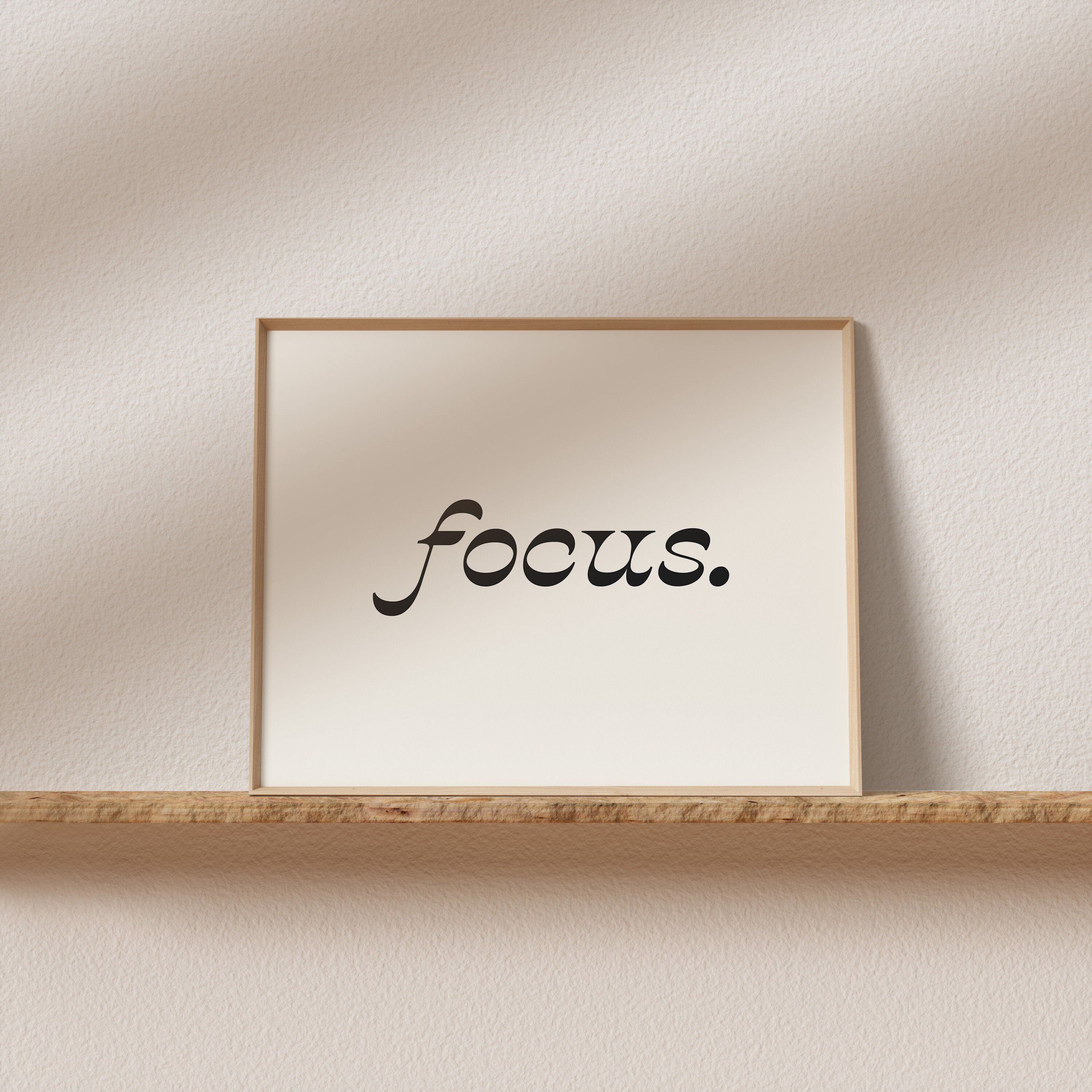 Horizontal Retro Art Print "focus." Stunning Typography, Must Have for ...