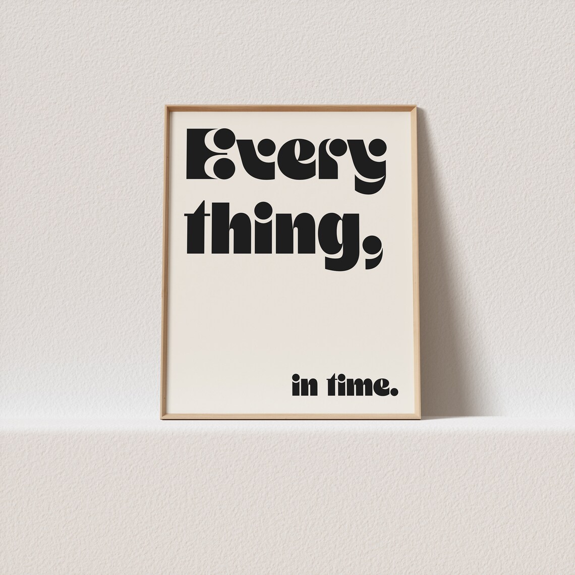 Set of 2 Printable Posters everything in Time This | Etsy