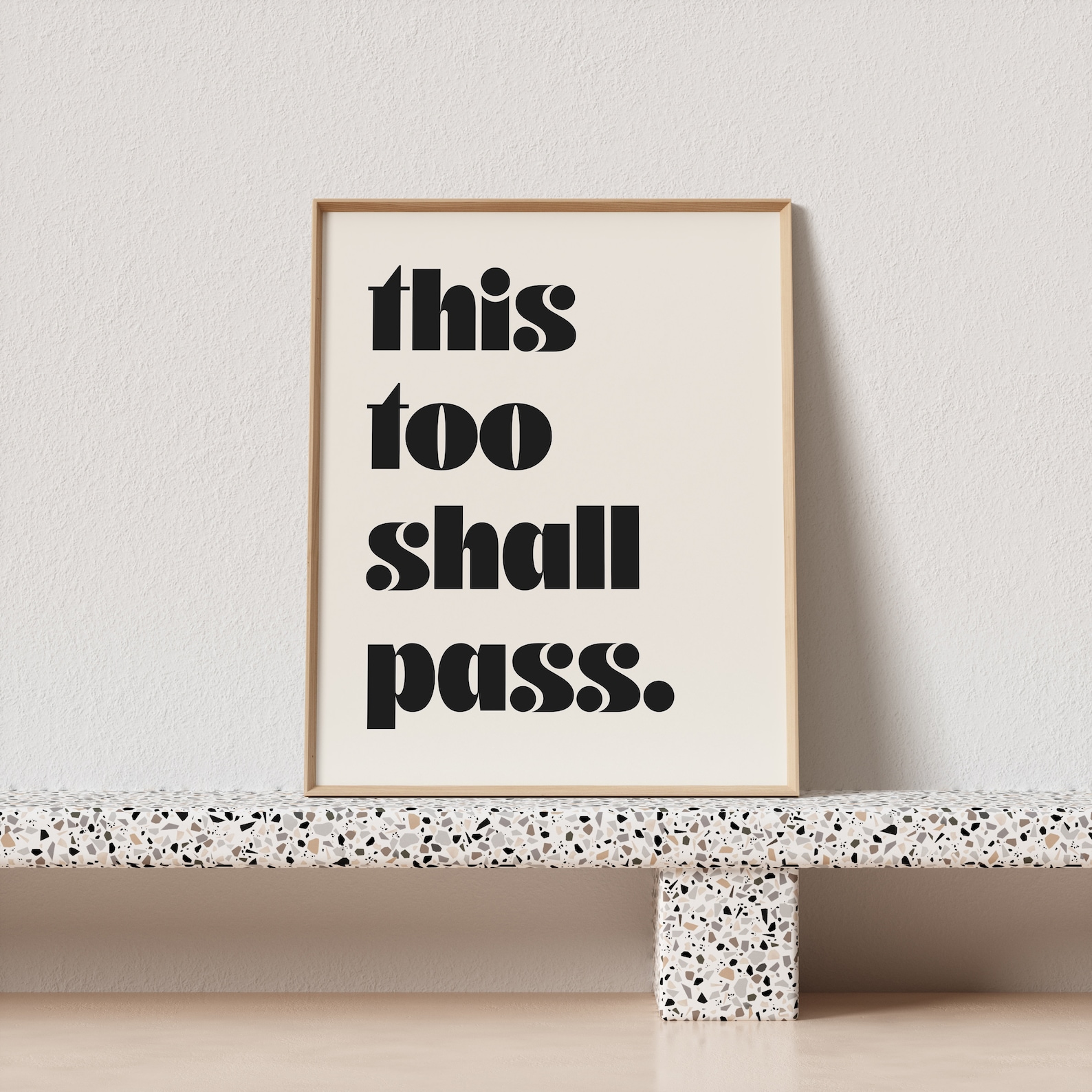 Retro Poster this Too Shall Pass. Stunning - Etsy