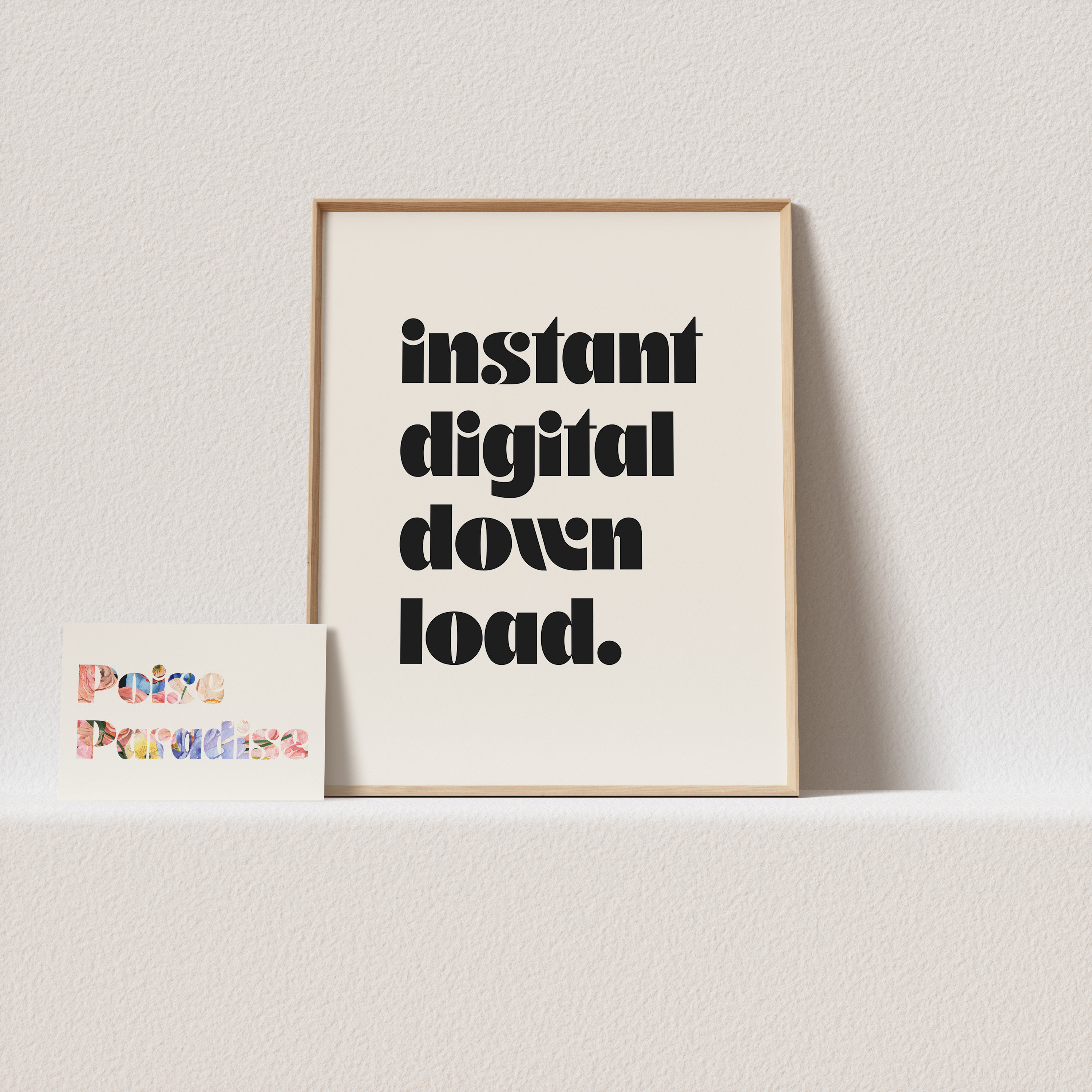 Square Retro Poster "just Peachy." Retro Typography, a Must Have for ...