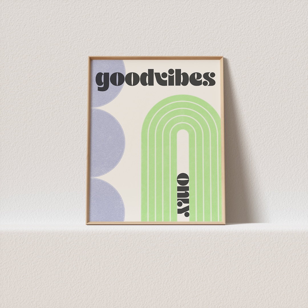 Mid Century Modern Funky Maximalist Wall Art - Retro Abstract Apartment ...