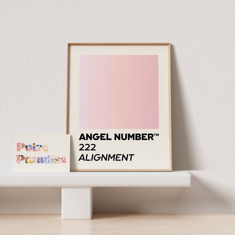 Art Print angel Number 222 Alignment Stunning | Etsy