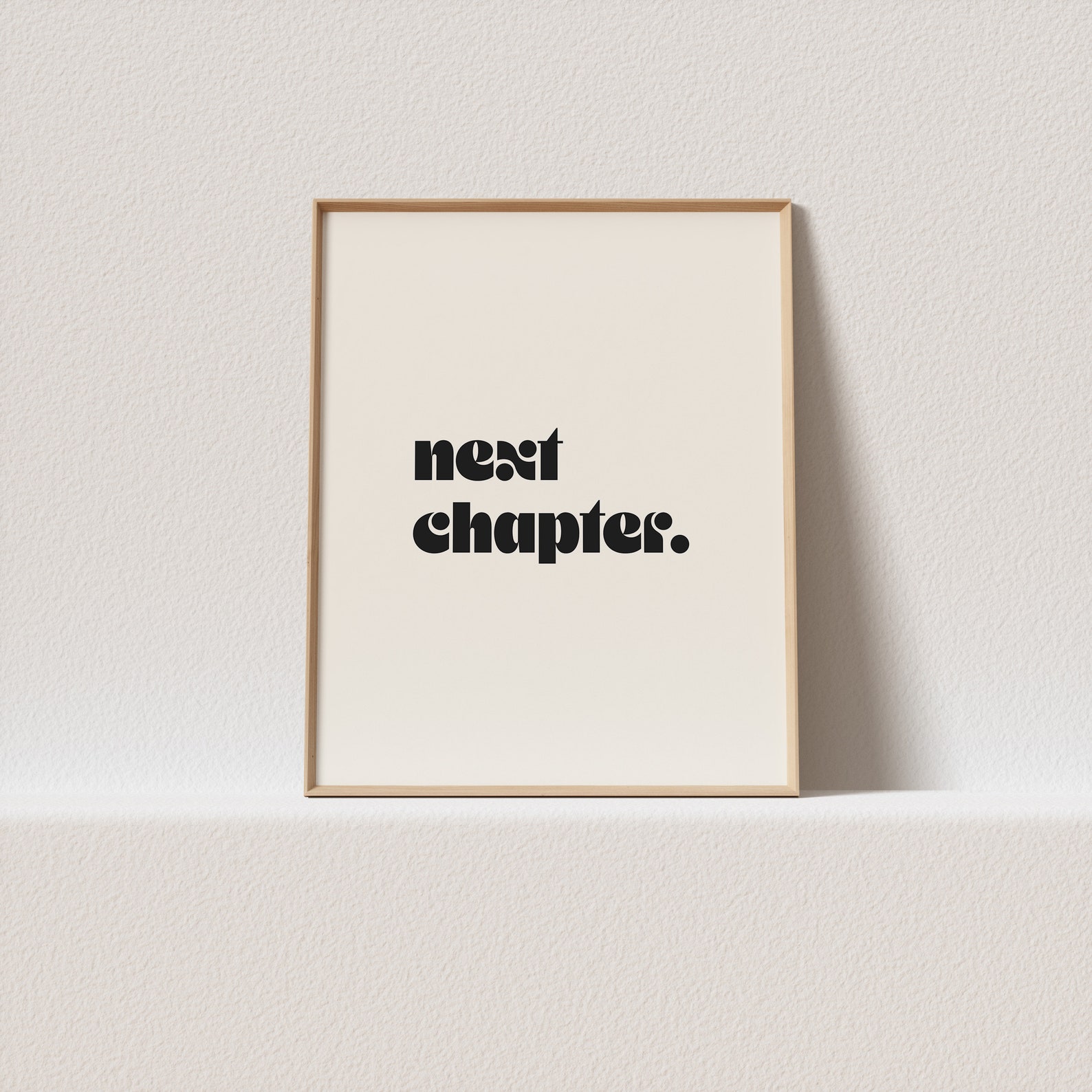 Retro Art Print "next Chapter." Stunning 70s Typography, a Must Have ...