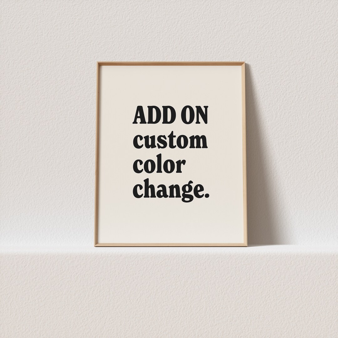 ADD ON - Custom Color Change. I Change the Color of Your Quote and ...