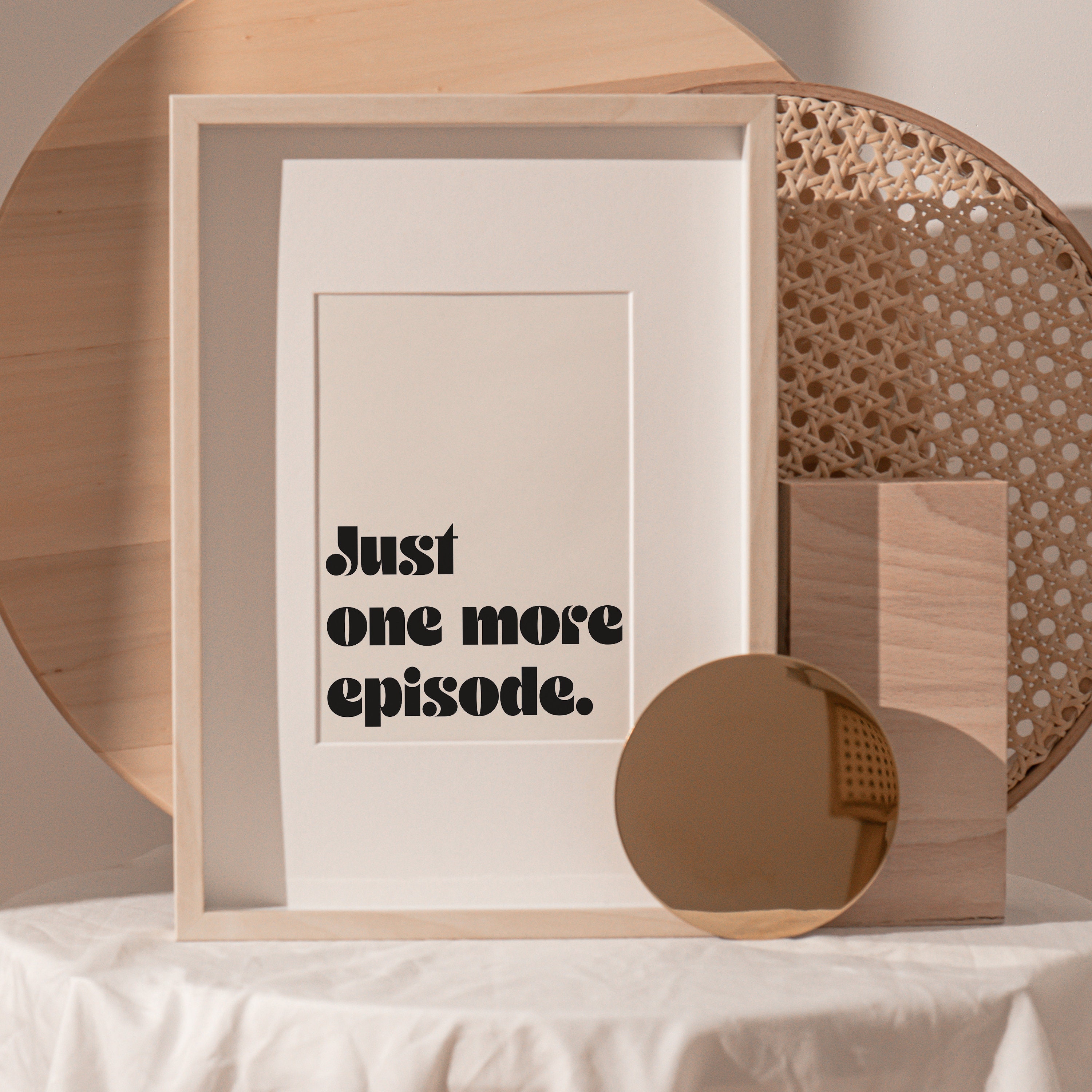 Retro poster Just one more episode. retro | Etsy