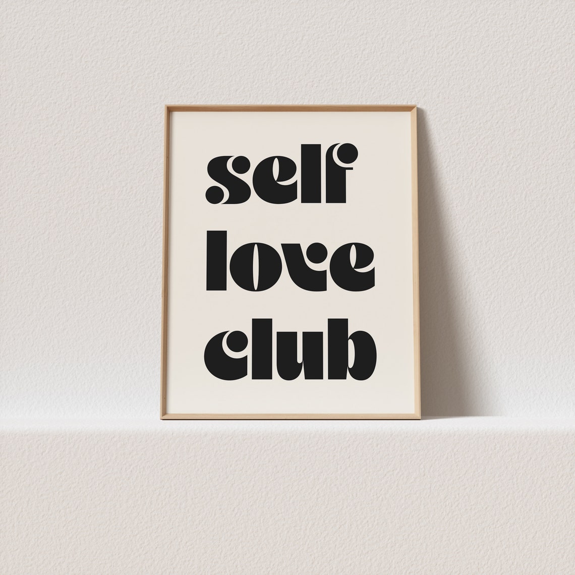Set of 2 printable posters Self love club the way you | Etsy