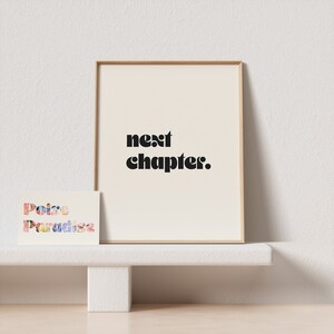 Retro Art Print "next Chapter." Stunning 70s Typography, a Must Have ...