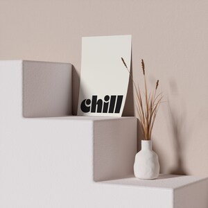 Retro Poster "chill" Retro Typography, a Must Have for Your Gallery ...