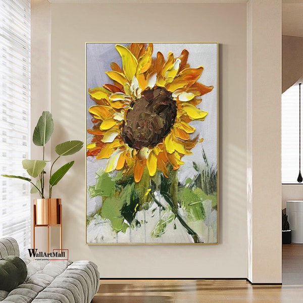 Abstract Sunflower - Etsy