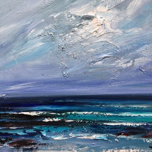 Large Ocean Abstract Painting Original Ocean Abstract Art - Etsy