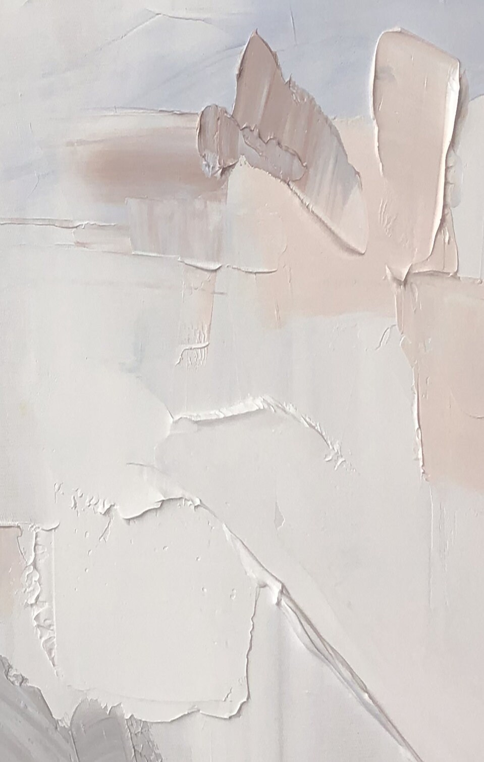 Large Abstract Painting Light Color Abstract Painting Gray - Etsy