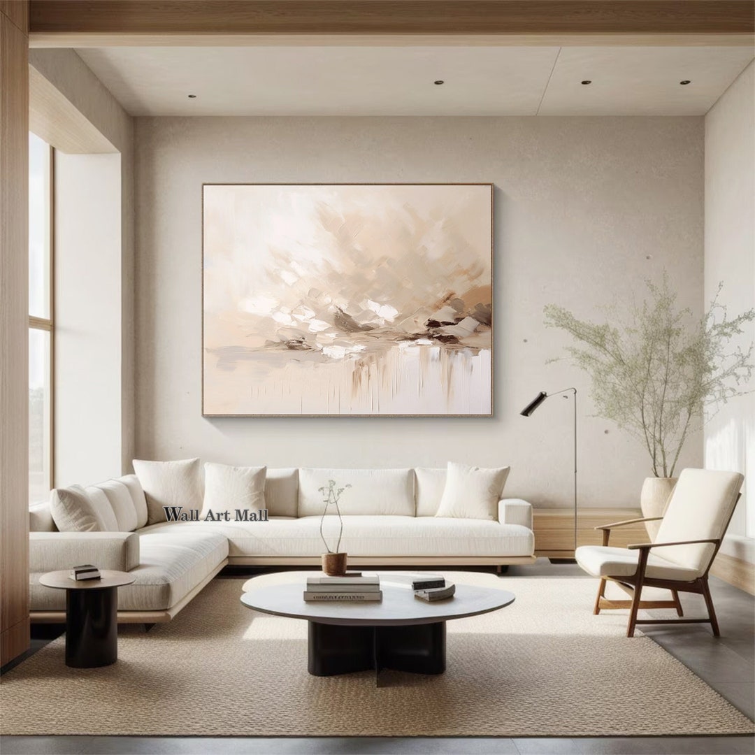 Original Light Color Abstract Painting Colorful Light Color Abstract ...