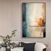 Original Abstract Painting on Canvas. Blue and Orange Minimalist Canvas ...