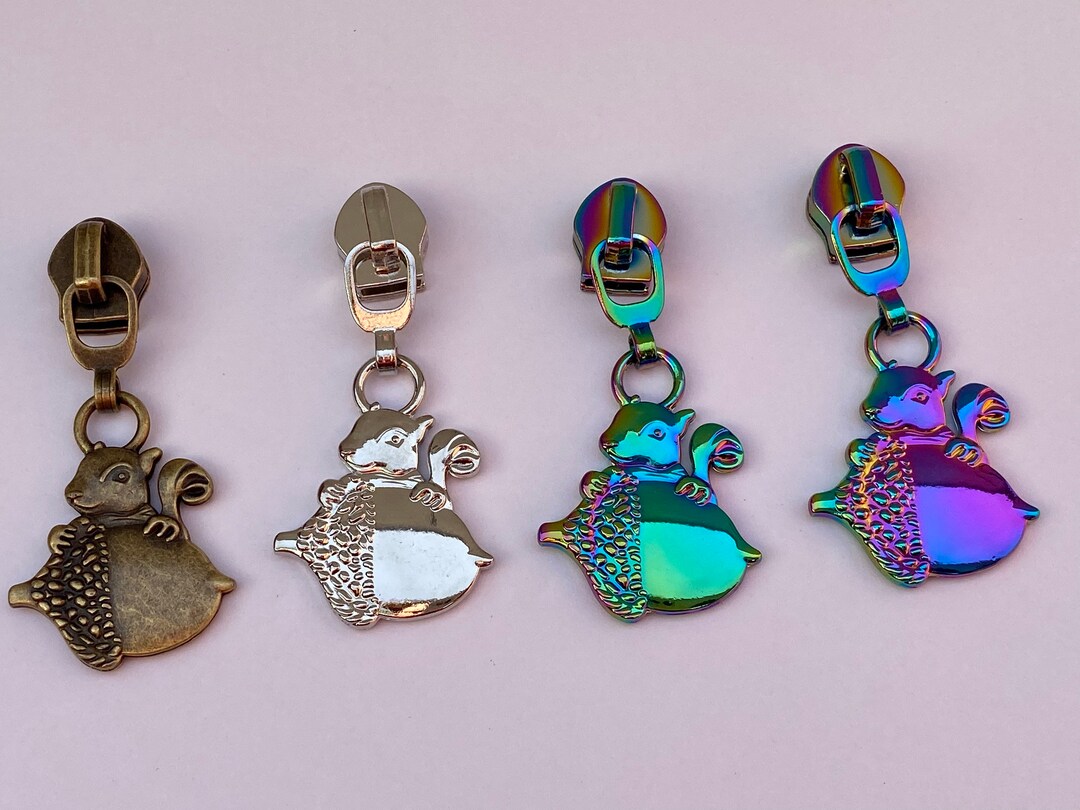 Squirrel Zipper Pull, 5 Pack, #5 Zipper Pull - Etsy
