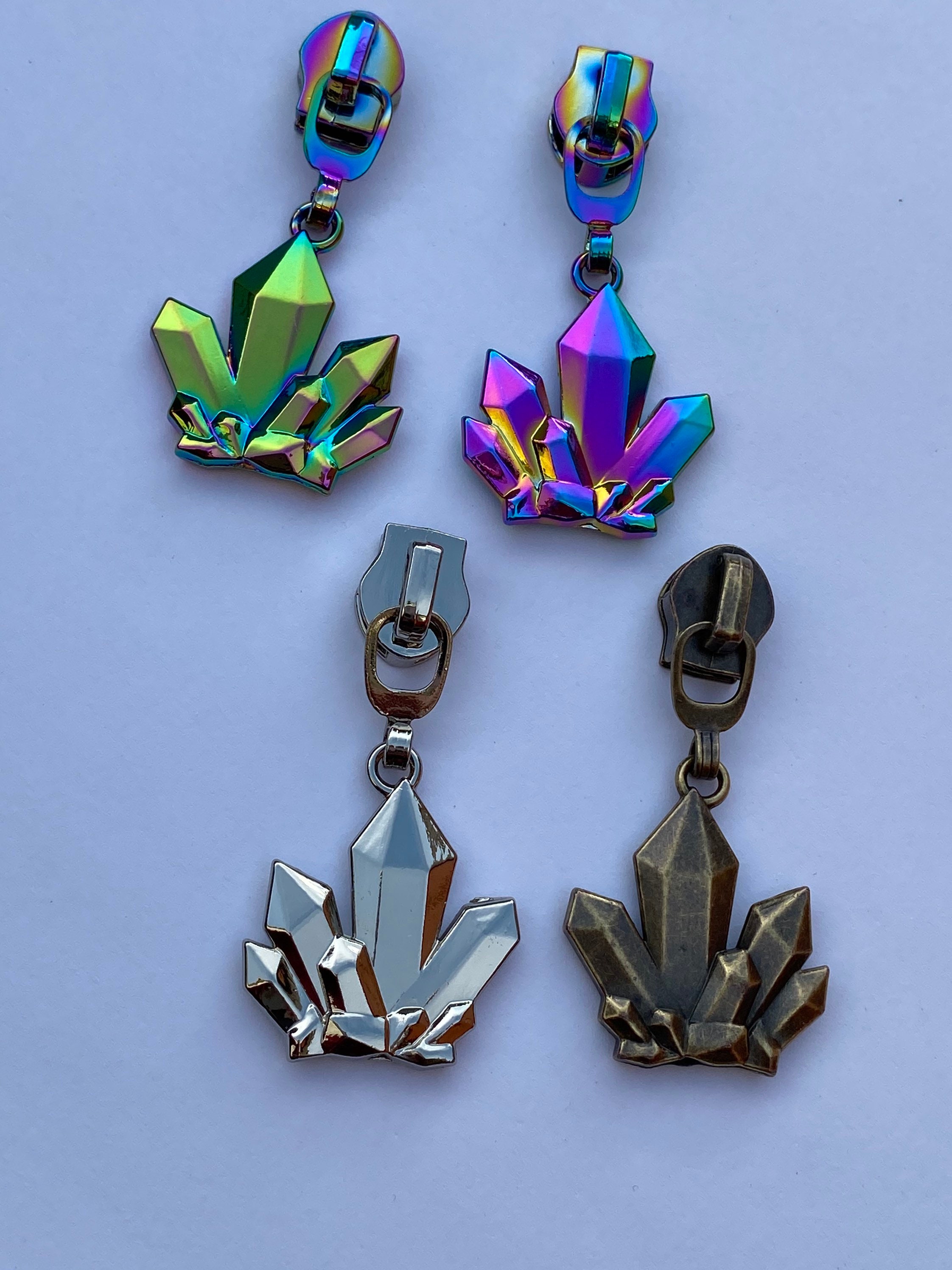 Quartz Zipper Pull Crystal 5 Pack 5 Zipper Pull - Etsy