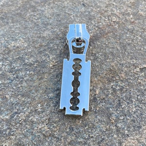 Razor Blade Zipper Pull, #5 Zipper Pull - Etsy