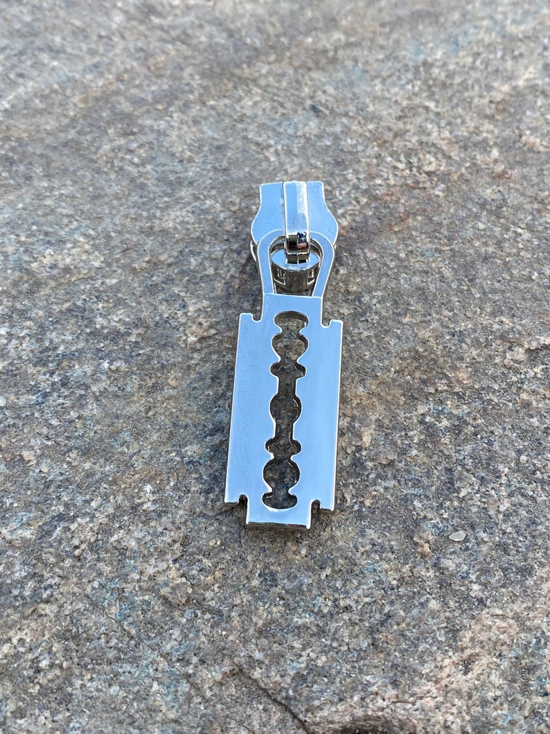 Razor Blade Zipper Pull, #5 Zipper Pull - Etsy