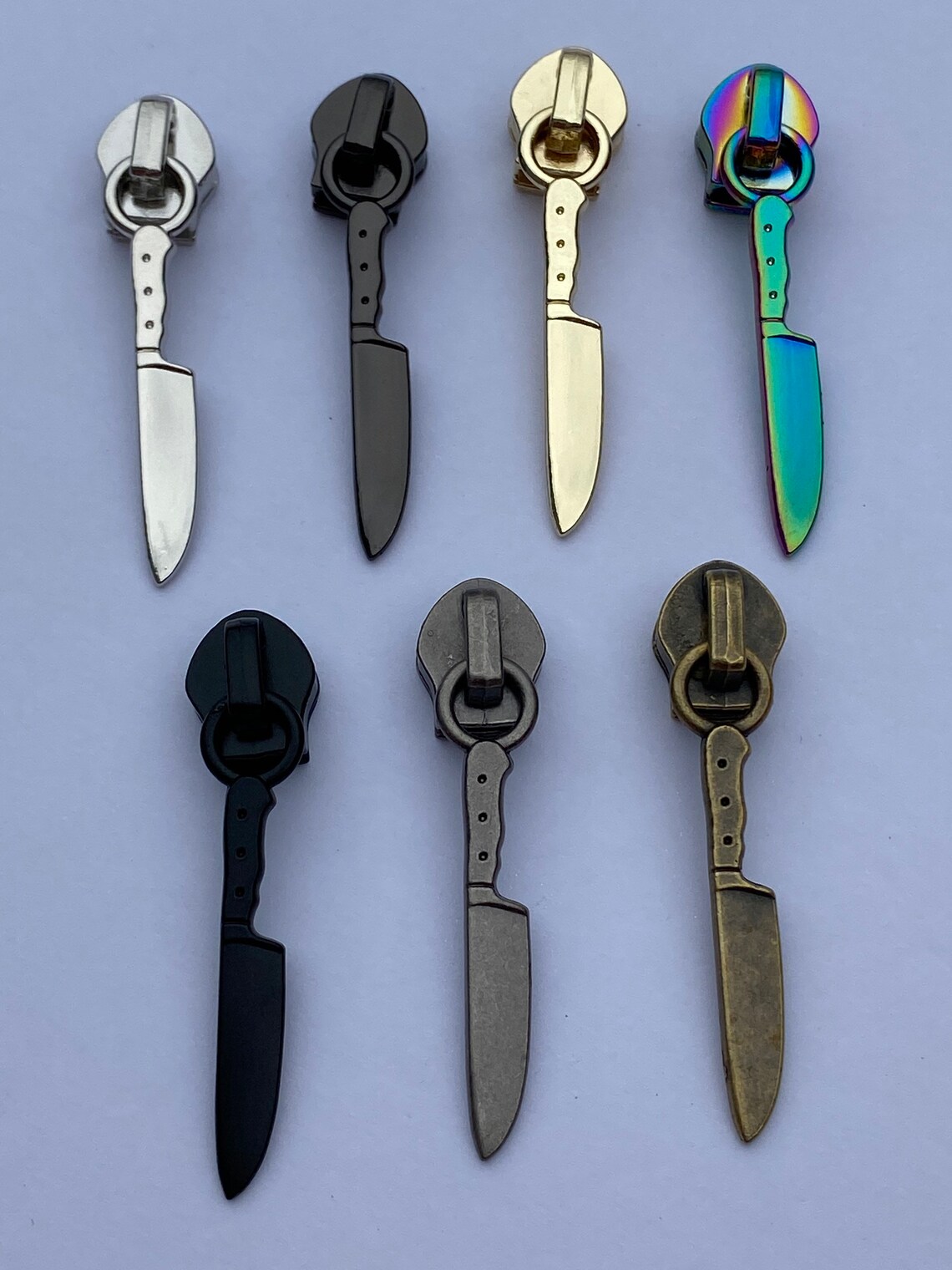Exclusive Design Knife Zipper Pull 5 Pack 5 Zipper Pull - Etsy