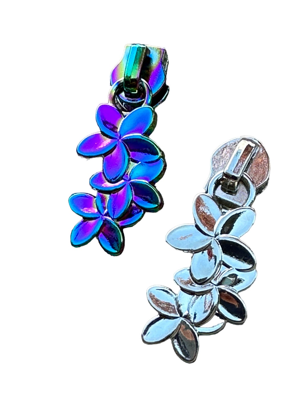 Size 5 Flower Zipper Pull, Plumeria, Lei, Hawaii, 5 Pack, #5 Zipper ...