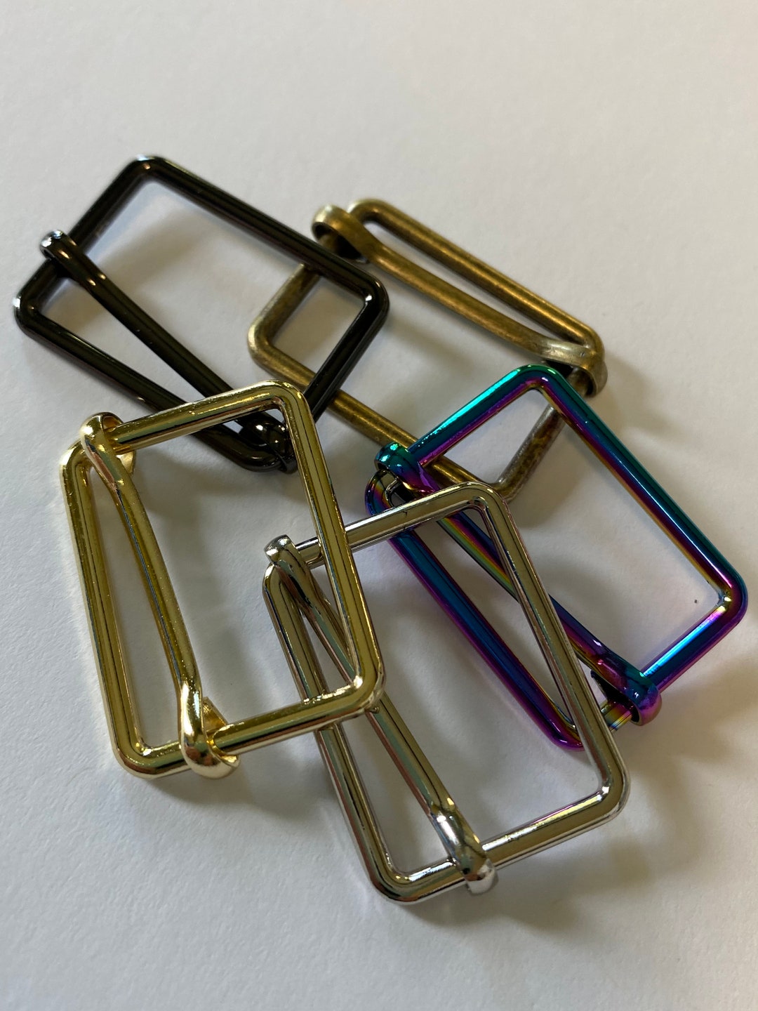 Slide Adjuster 1", 6 Pack, Strap Adjuster, Purse Strap Hardware, Slide ...