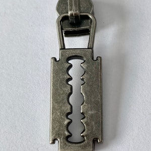 Razor Blade Zipper Pull, #5 Zipper Pull - Etsy