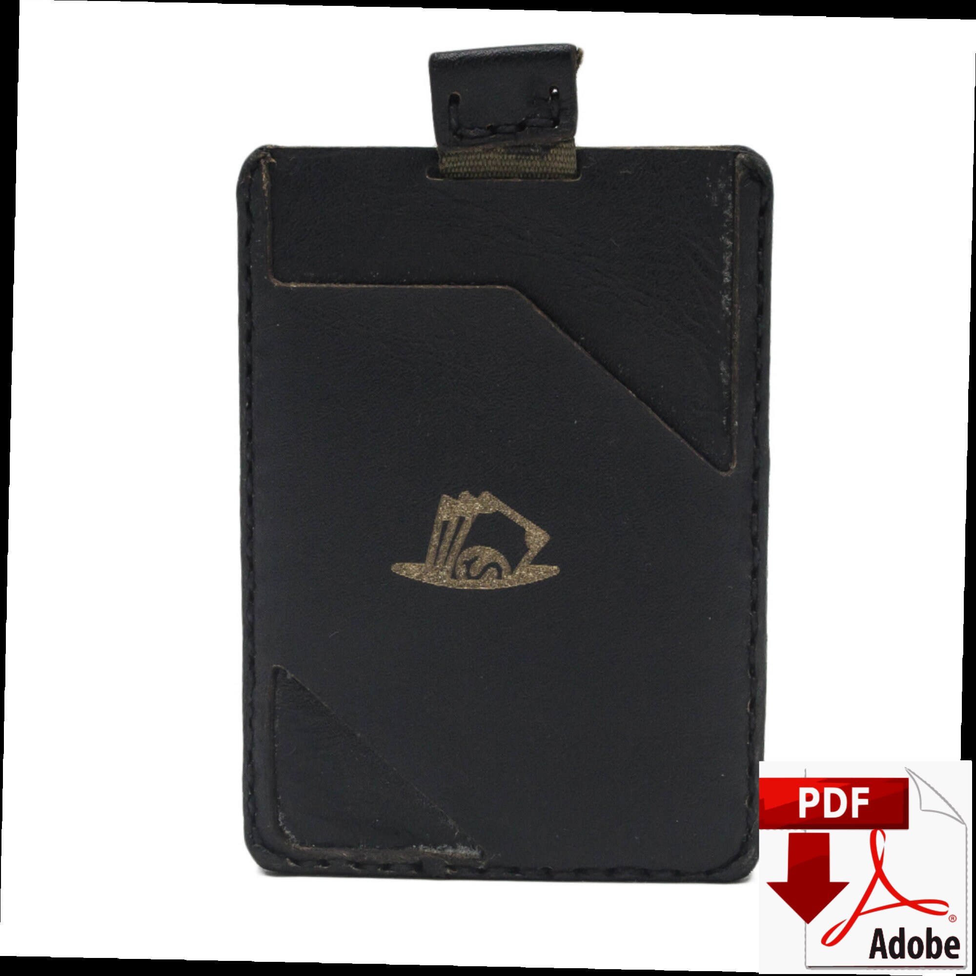 Minimalist Pull Tab Wallet Laser Cut Pattern, Card Holder, Slim Leather ...