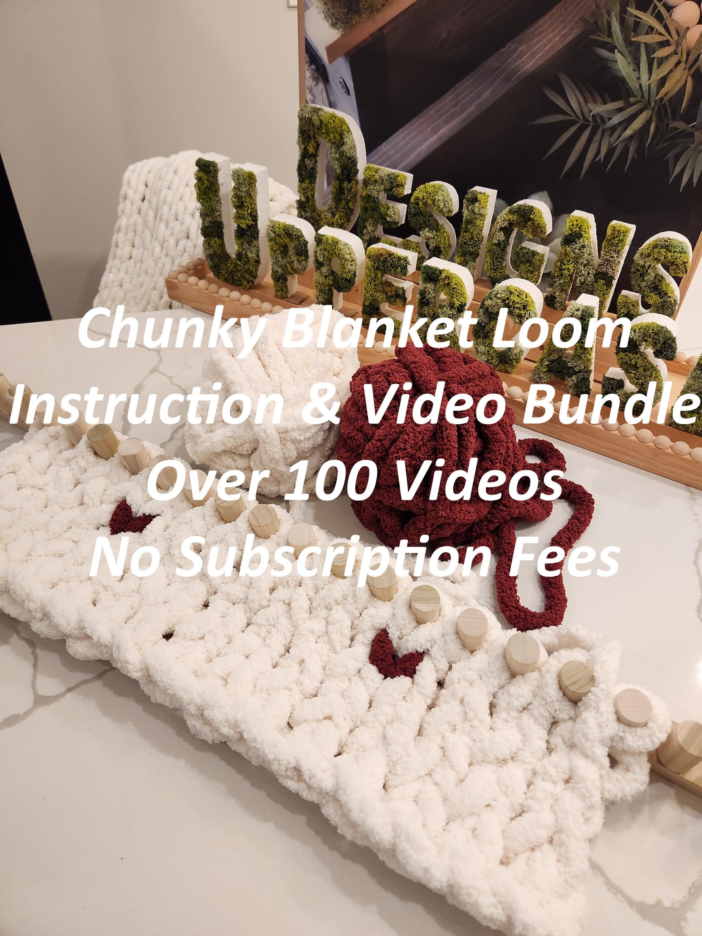 Chunky Blanket Loom™ Knitting Loom Over 100 Lifetime Video Tutorials ...