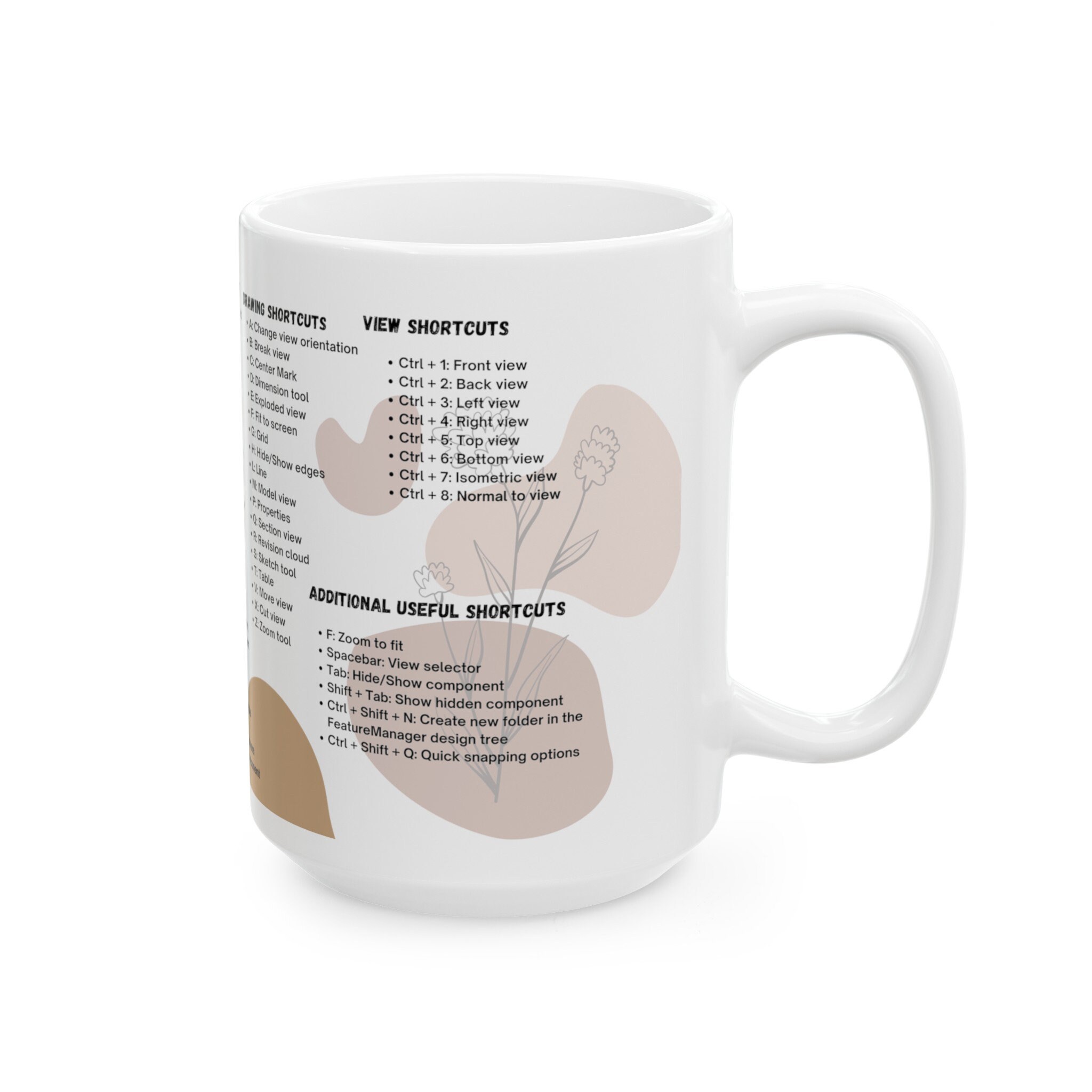 Solidworks Shortcut Keys, Solidworks Mug, Solidworks Shortcut Key Mug ...