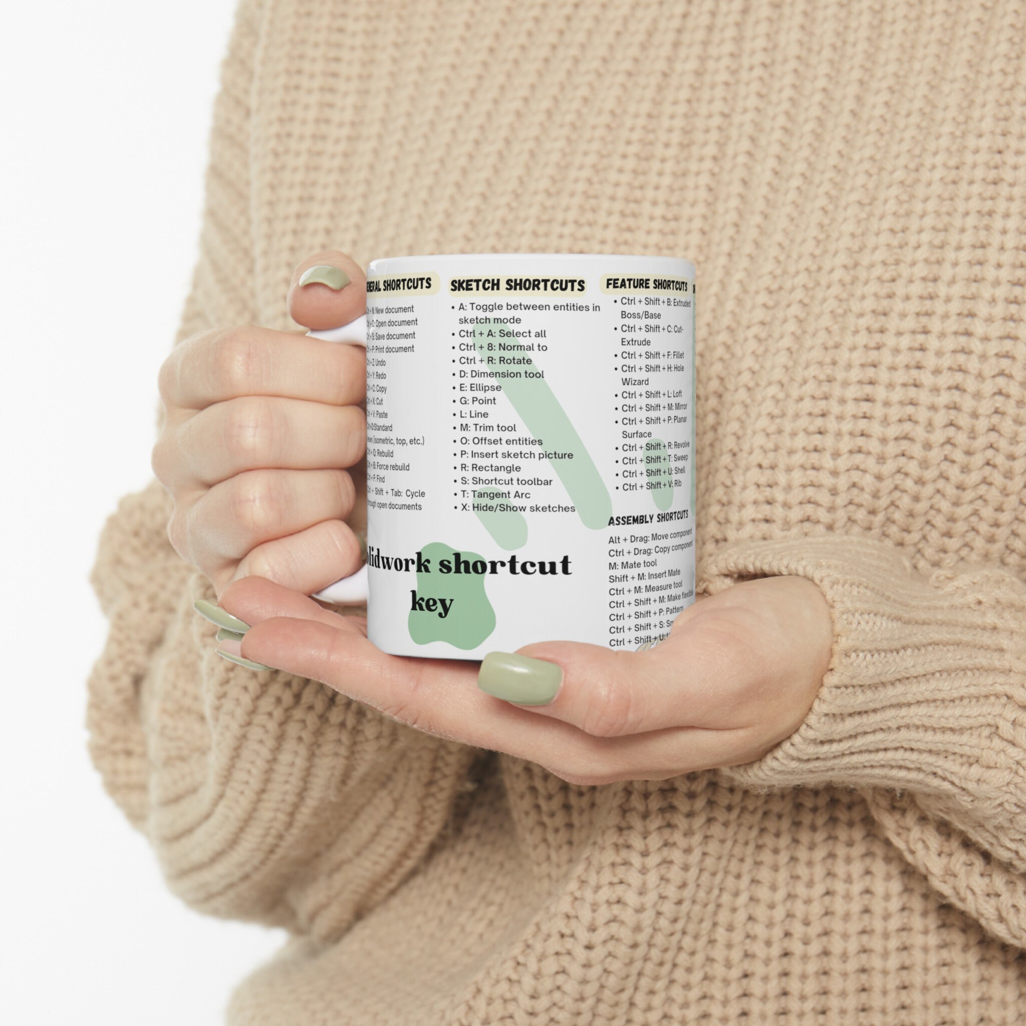 Solidworks Shortcut Keys, Solidworks Mug, Solidworks Shortcut Key Mug ...