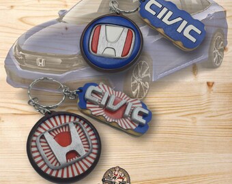 Honda Civic Type R Keychain - Etsy