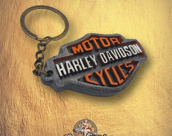Harley Davidson Keychain | Etsy