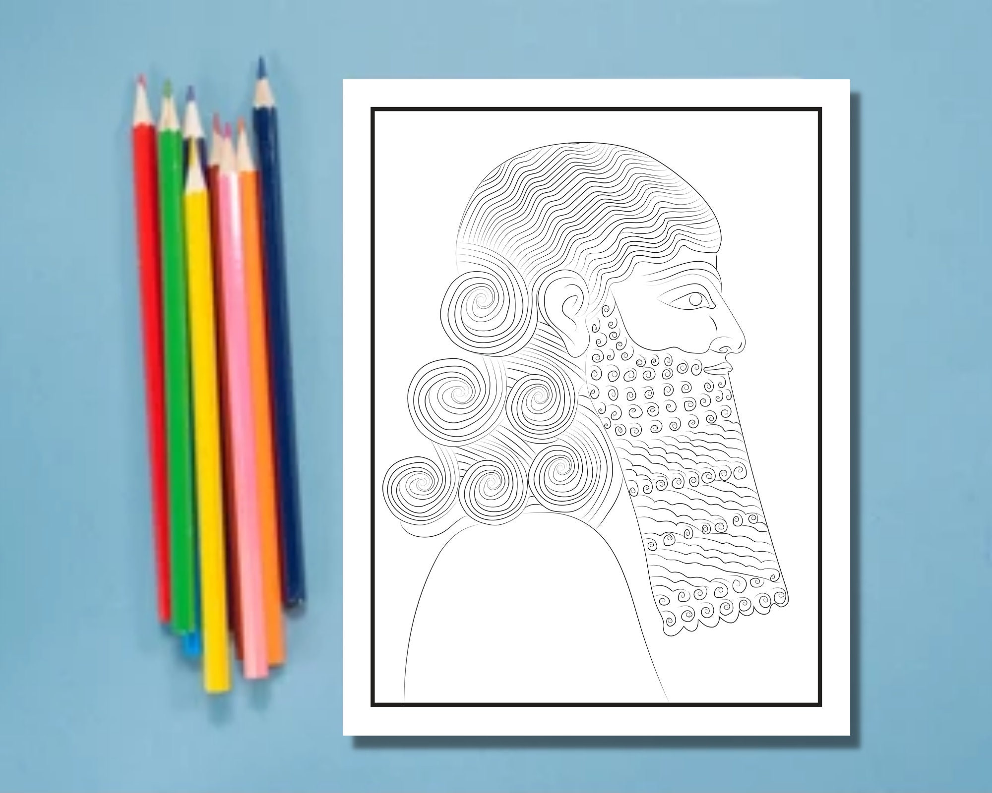 Anunnaki Coloring Page Alien Coloring Pages Digital File - Etsy India