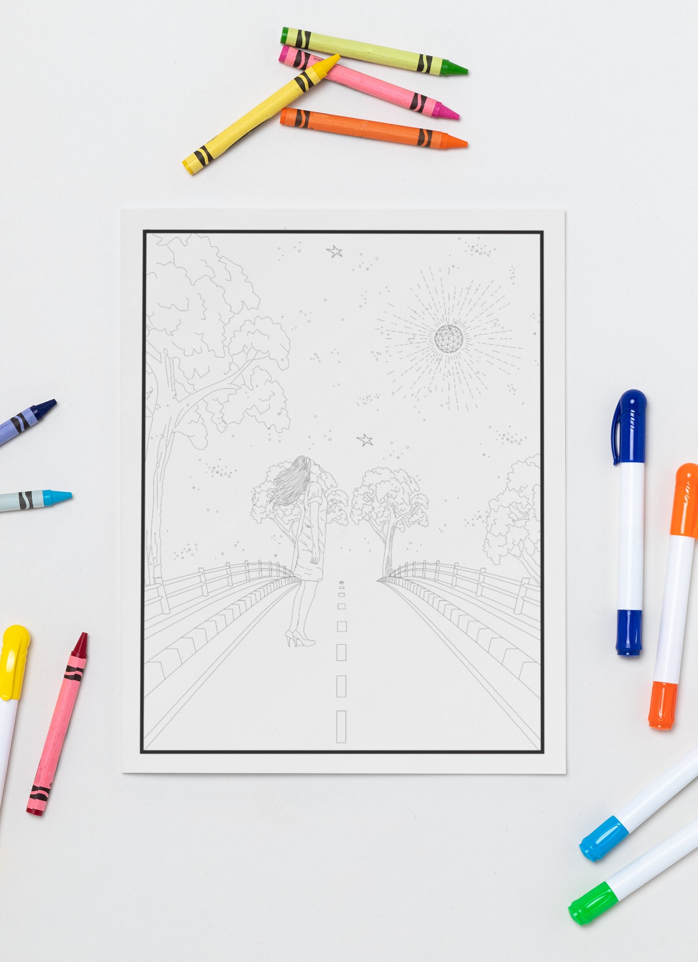 Spirit Orb Coloring Page Digital Coloring Pages Digital Coloring ...