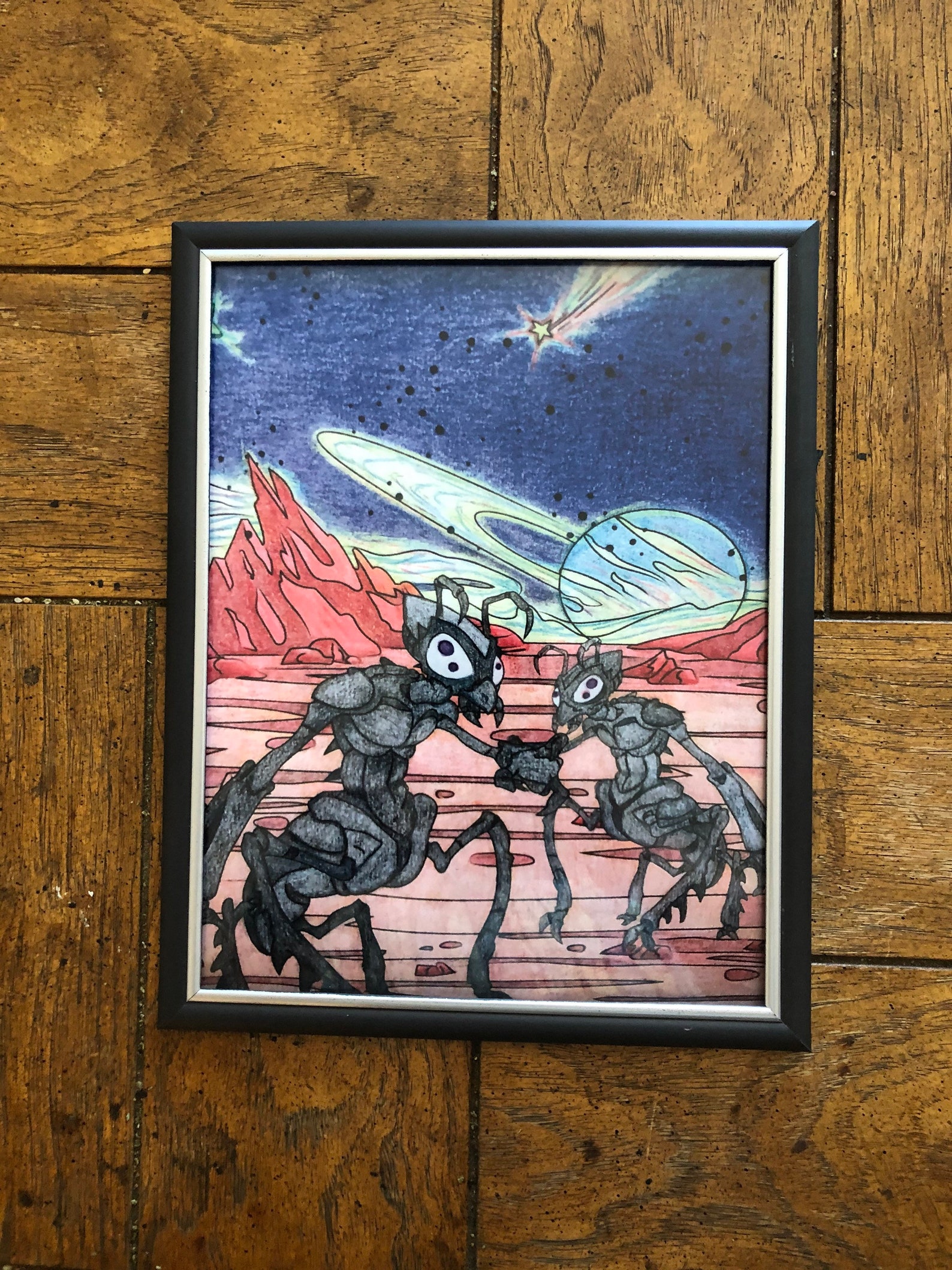 Insectoid Warrior Ancient Aliens Artwork / Art Print | Etsy