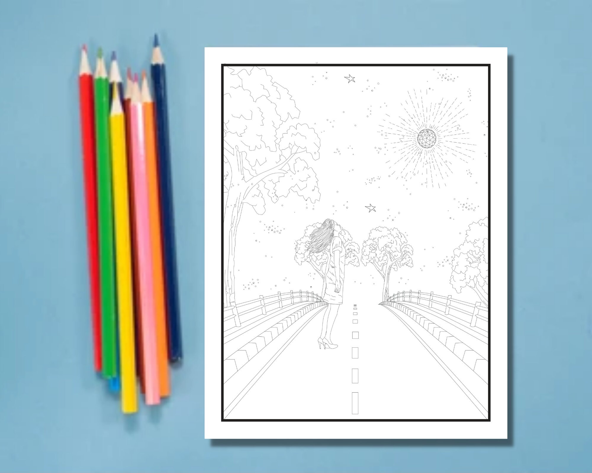 Spirit Orb Coloring Page Digital Coloring Pages Digital Coloring ...