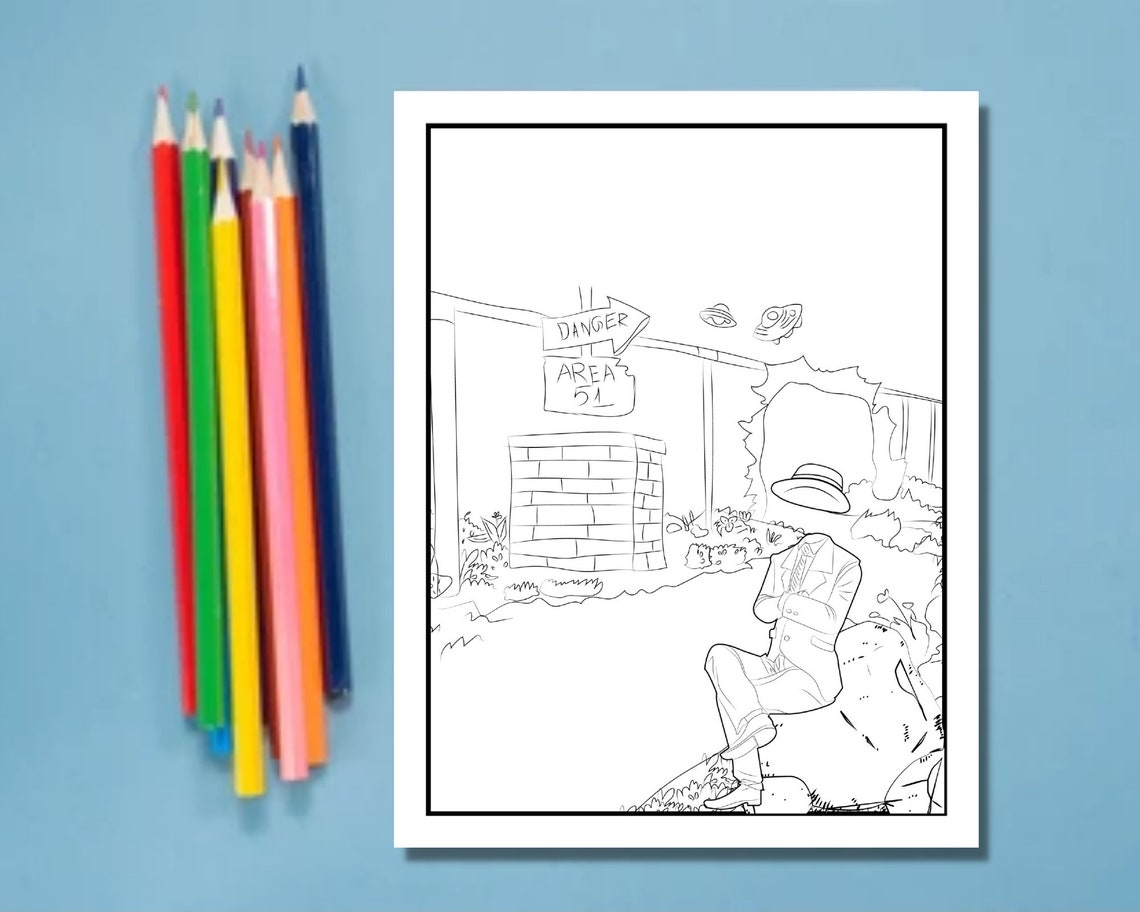 The Invisible Man Coloring Page Digital Coloring Pages Digital Coloring ...