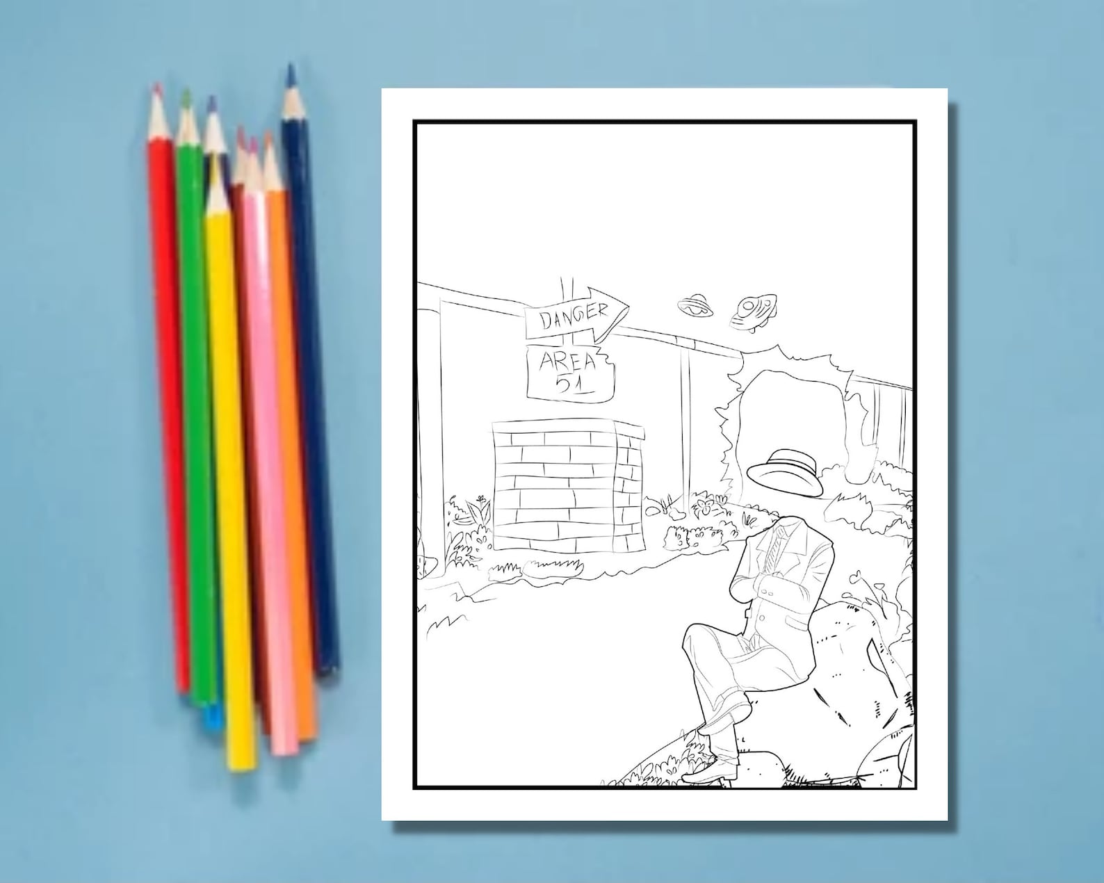 The Invisible Man Coloring Page Digital Coloring Pages Digital Coloring ...