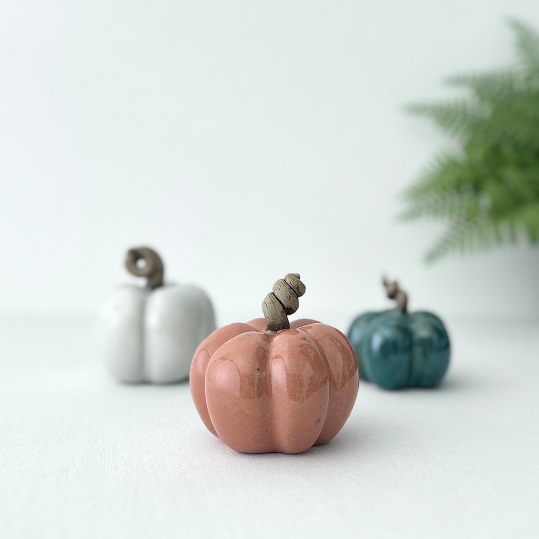 Handmade Ceramic Pumpkin Decor: Retro Autumn Home Decoration - Etsy