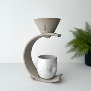 Handcrafted Ceramic Coffee Maker Set: V60 Dripper, Espresso Cup - Etsy
