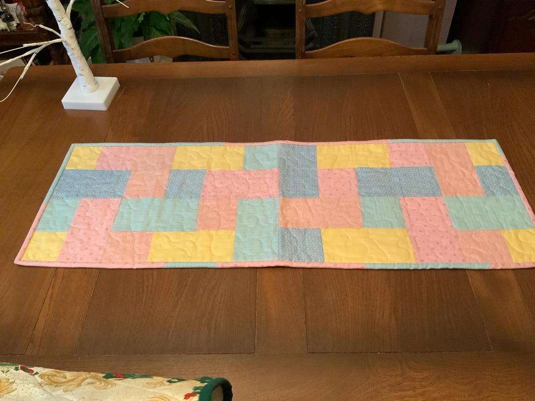 Pastel Table Runner - Etsy